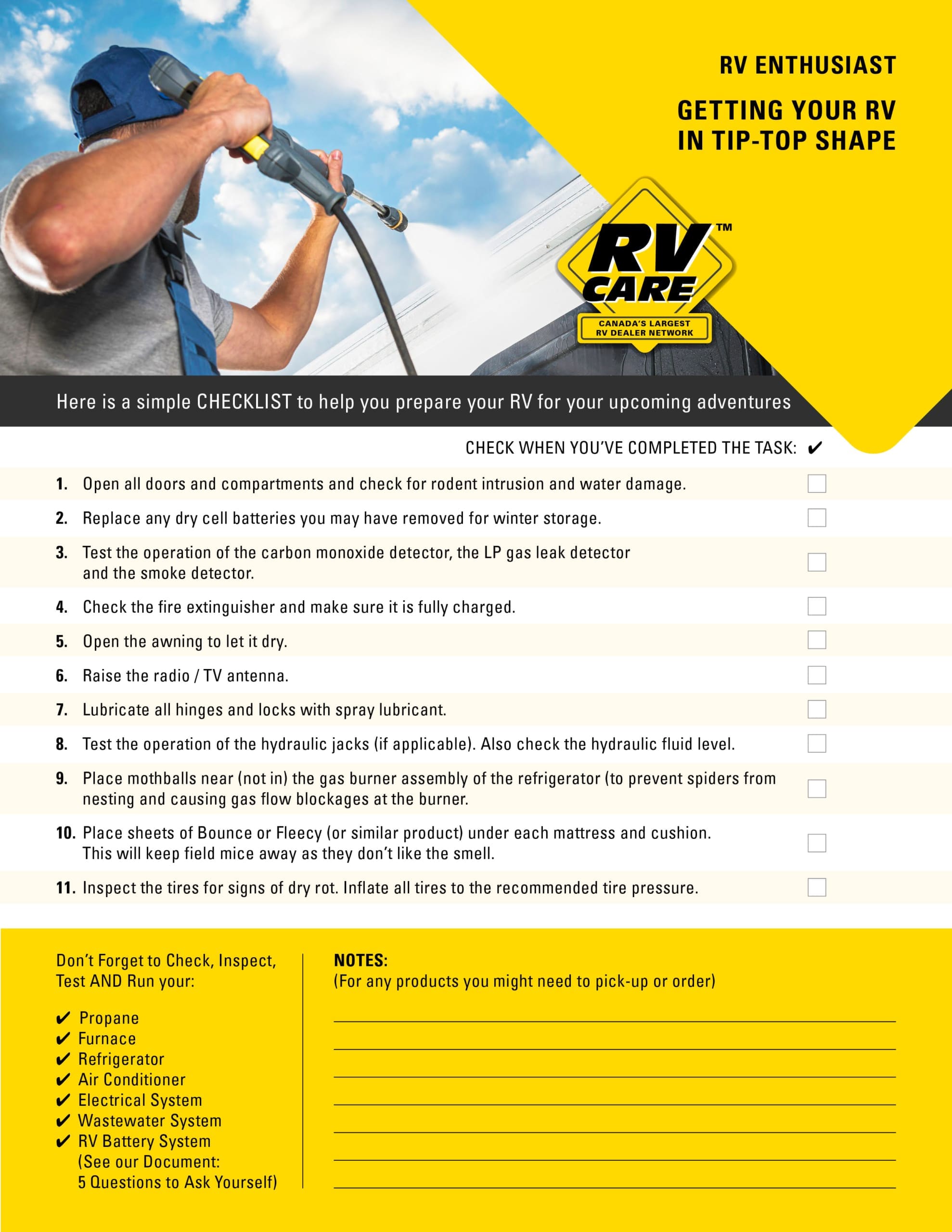 Getting your RV in Tip-Top Shape - Bluenose RV Centre in Pine Grove, NS